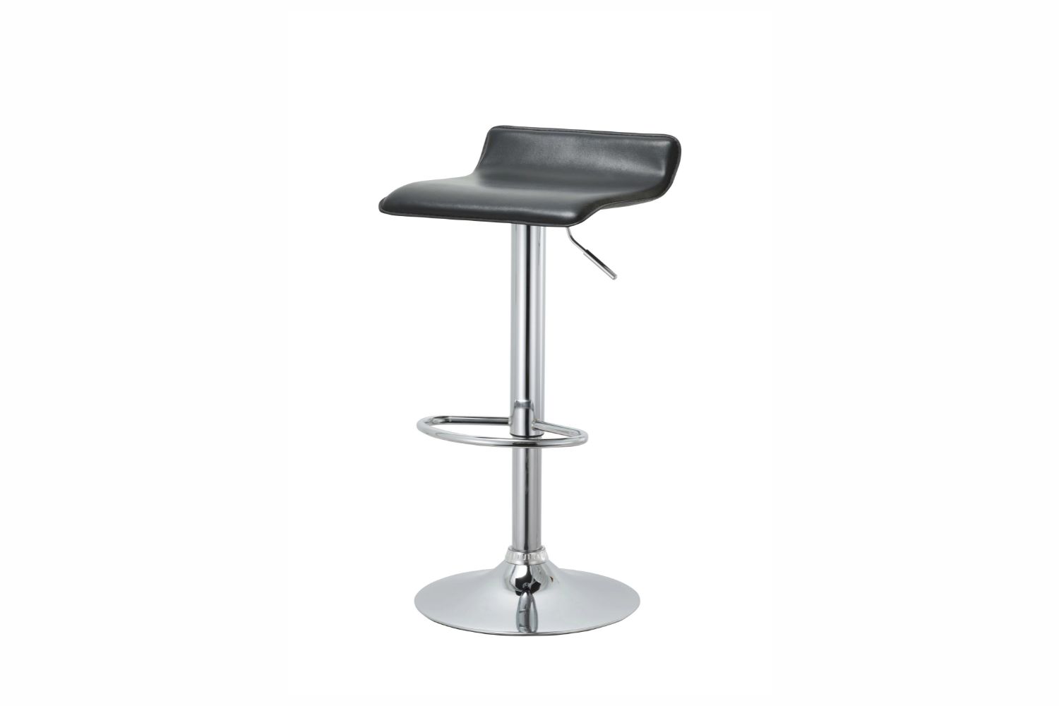 COSMO Adjustable Swivel Gas Lift Bar Stool (Black/White)