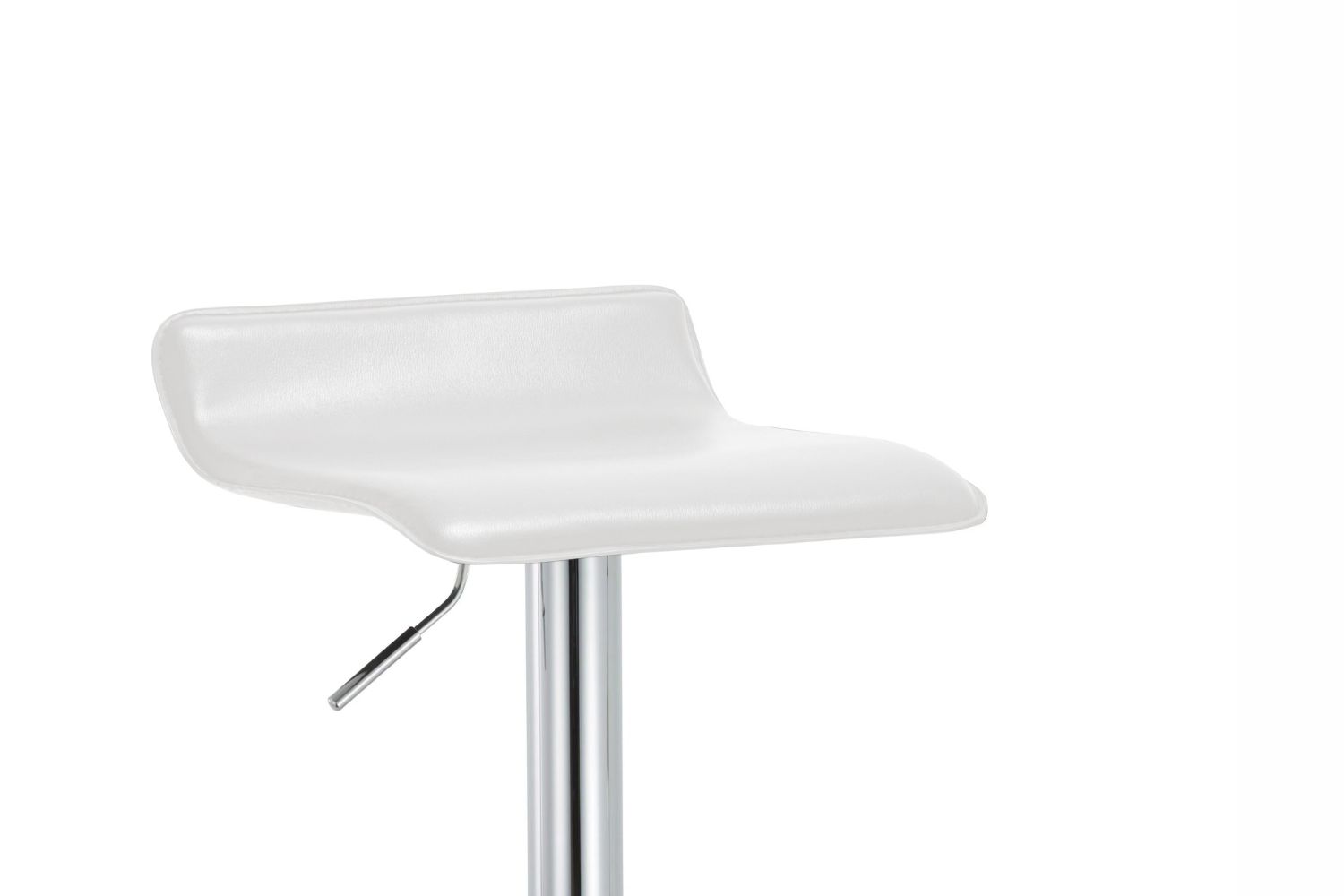 COSMO Adjustable Swivel Gas Lift Bar Stool (Black/White)