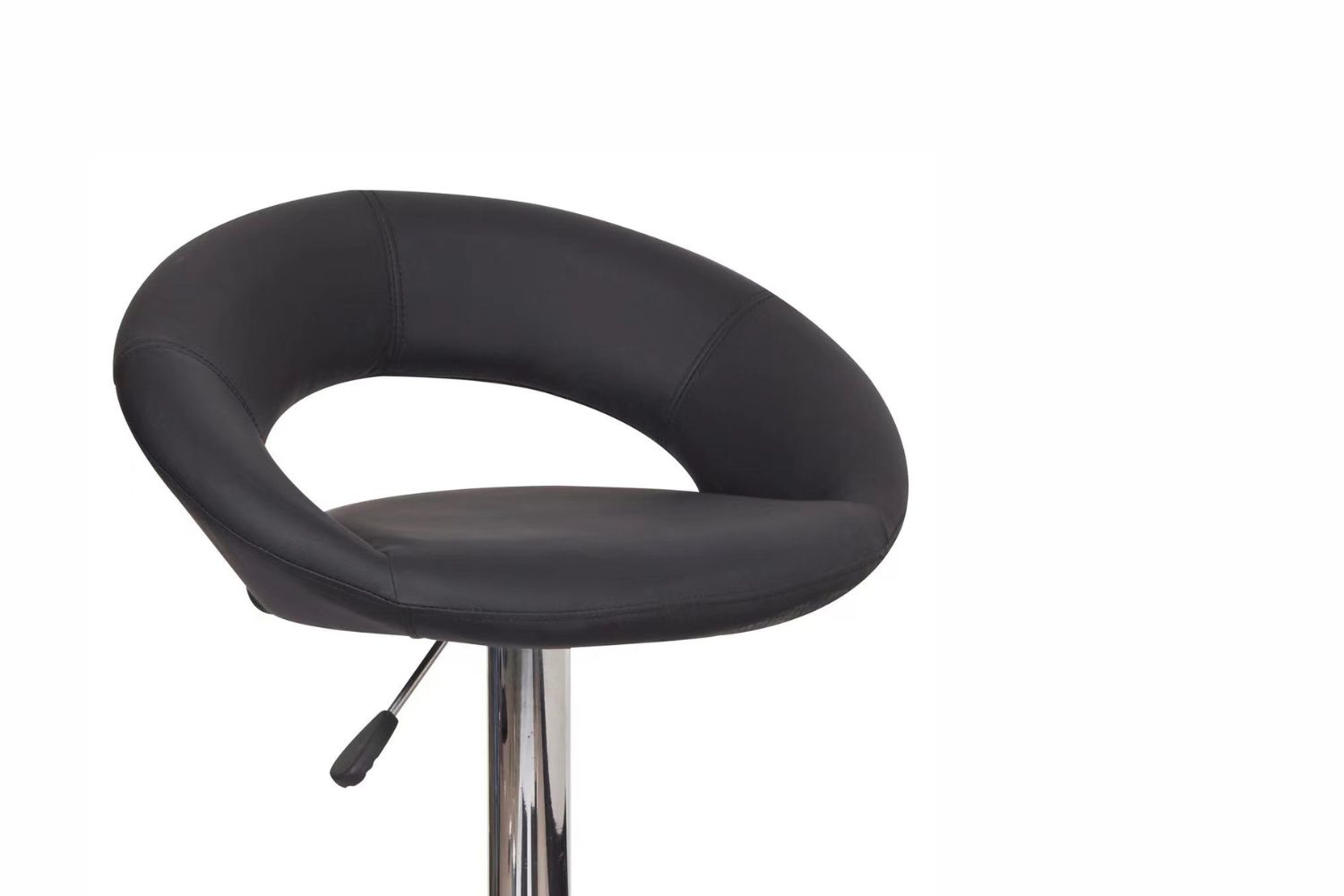 STANFORD Adjustable Swivel Gas Lift Bar Stool (Black/White/Red)