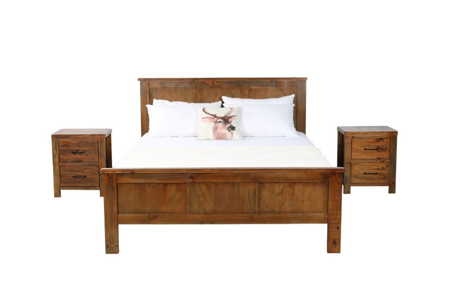WOODLAND Bedside Table (Rustic Brown)