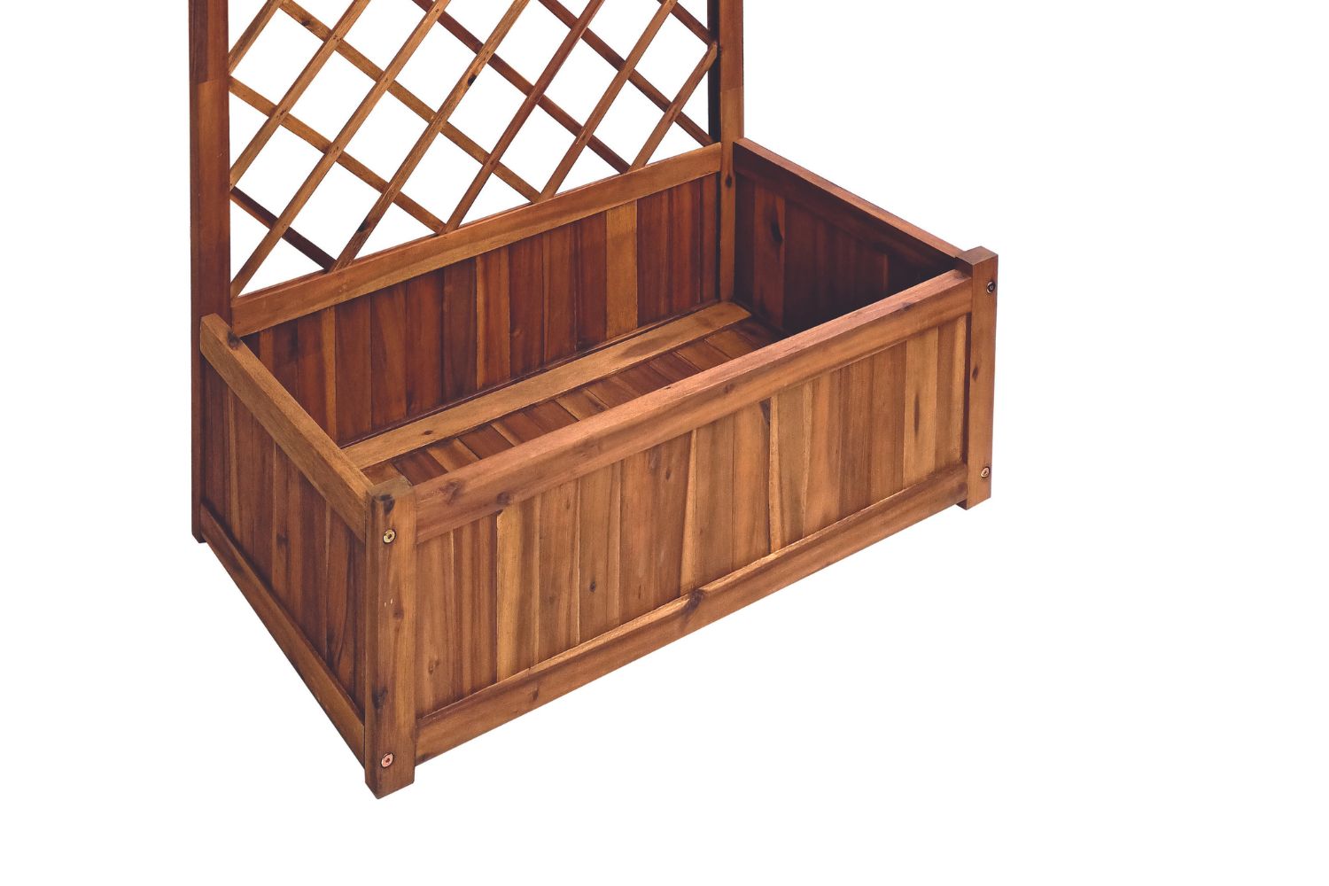 BISTRO Outdoor Wooden Flower Pot with Trellis (Medium) (80x38x150)