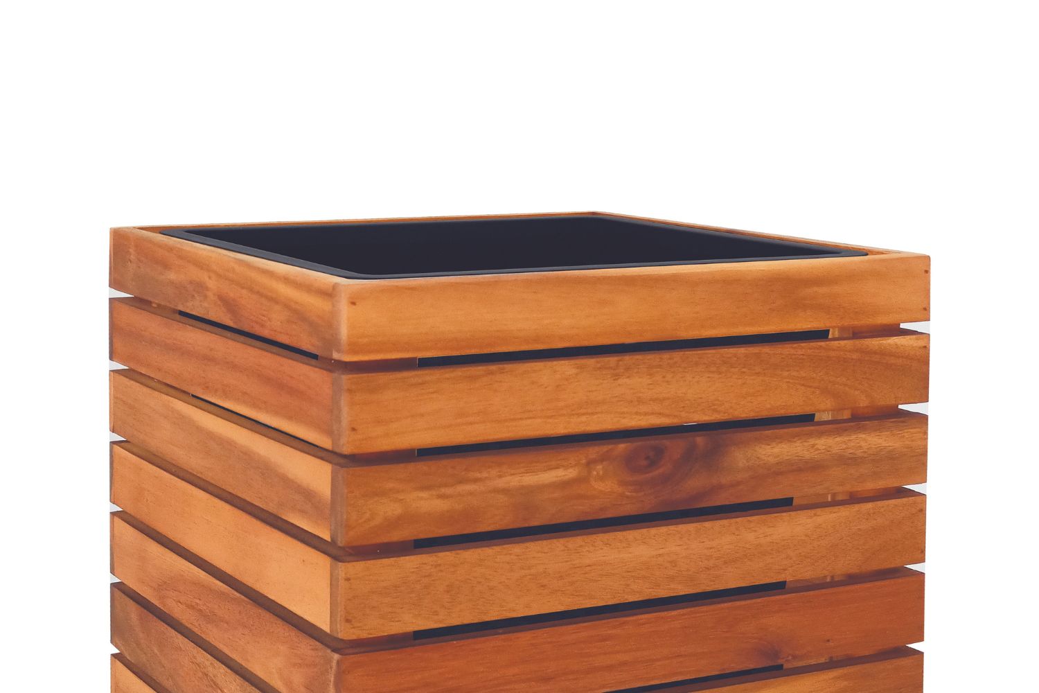 BISTRO Outdoor Square Wooden Pot/Planter with Steel Legs (32x32x60)