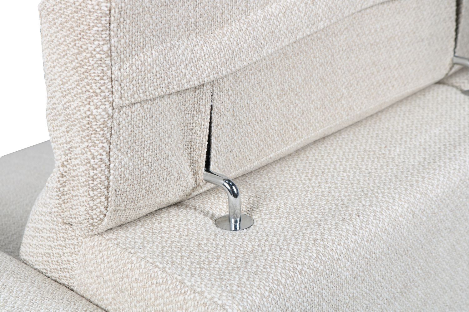 LOGAN Sectional Fabric Sofa (Beige Colour) - Facing left