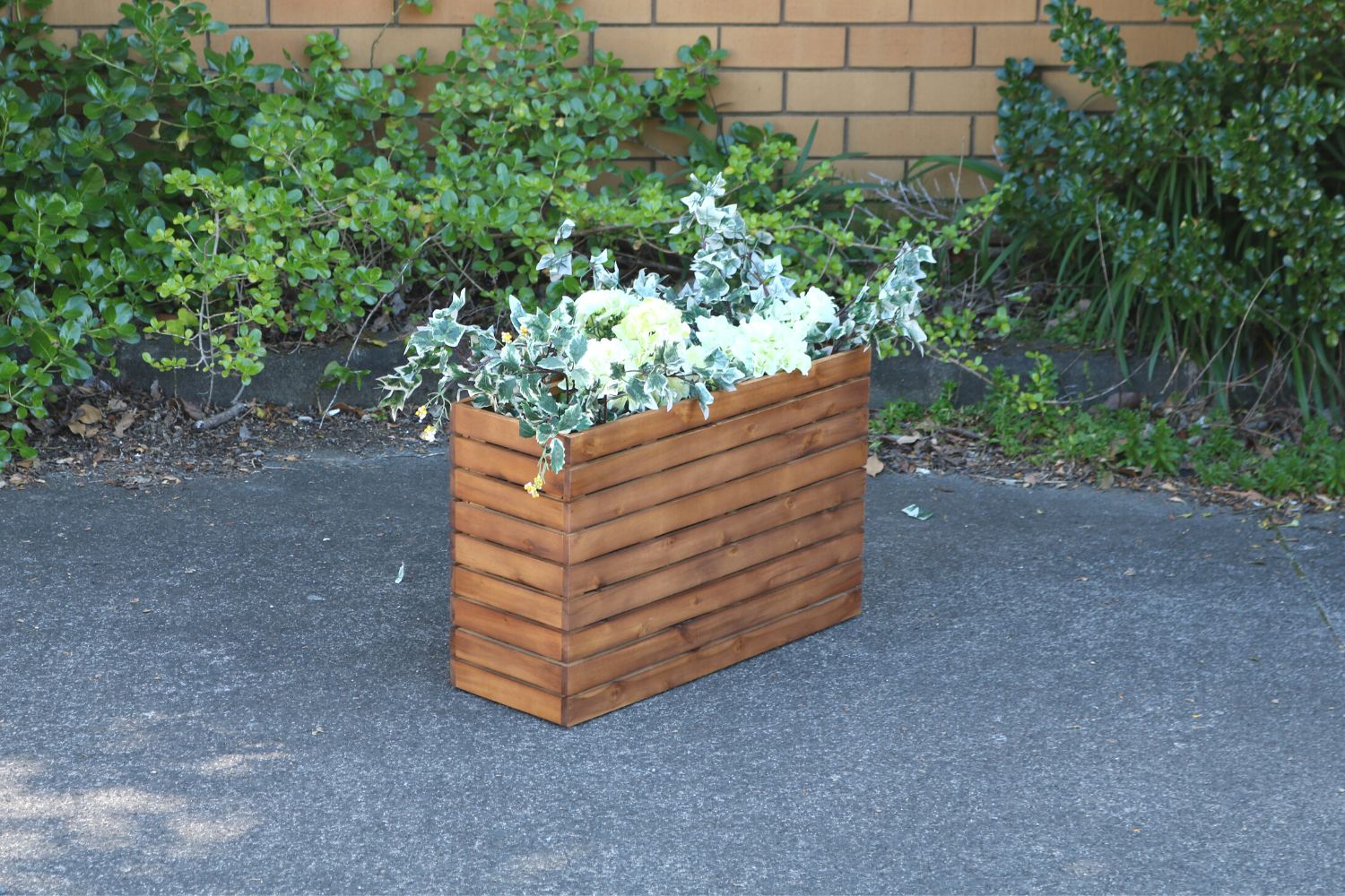 BISTRO Outdoor Rectangular Wooden Pot/Planter (63x23x41)