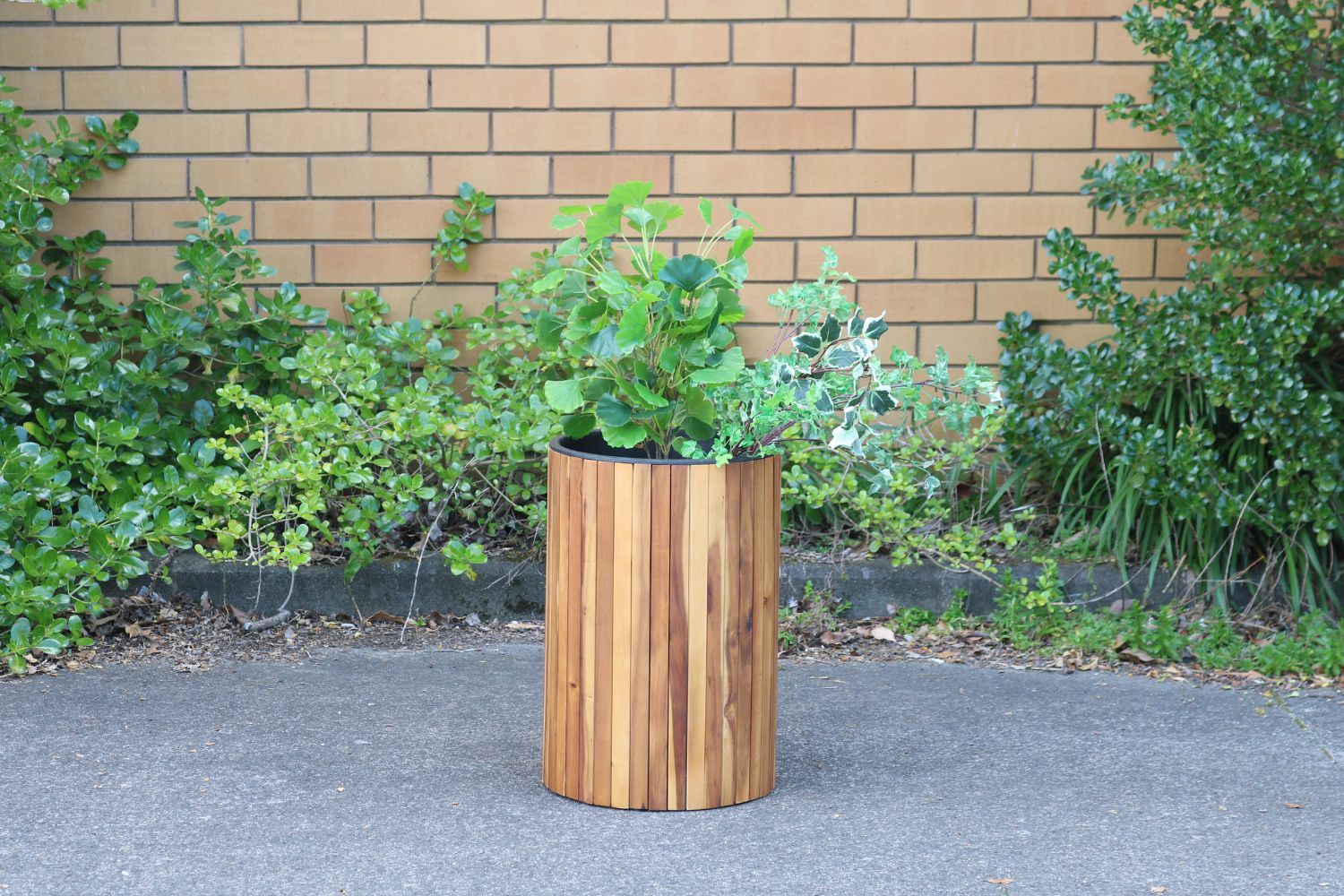 BISTRO Outdoor Round Wooden Pot/Planter (Dia34x50)