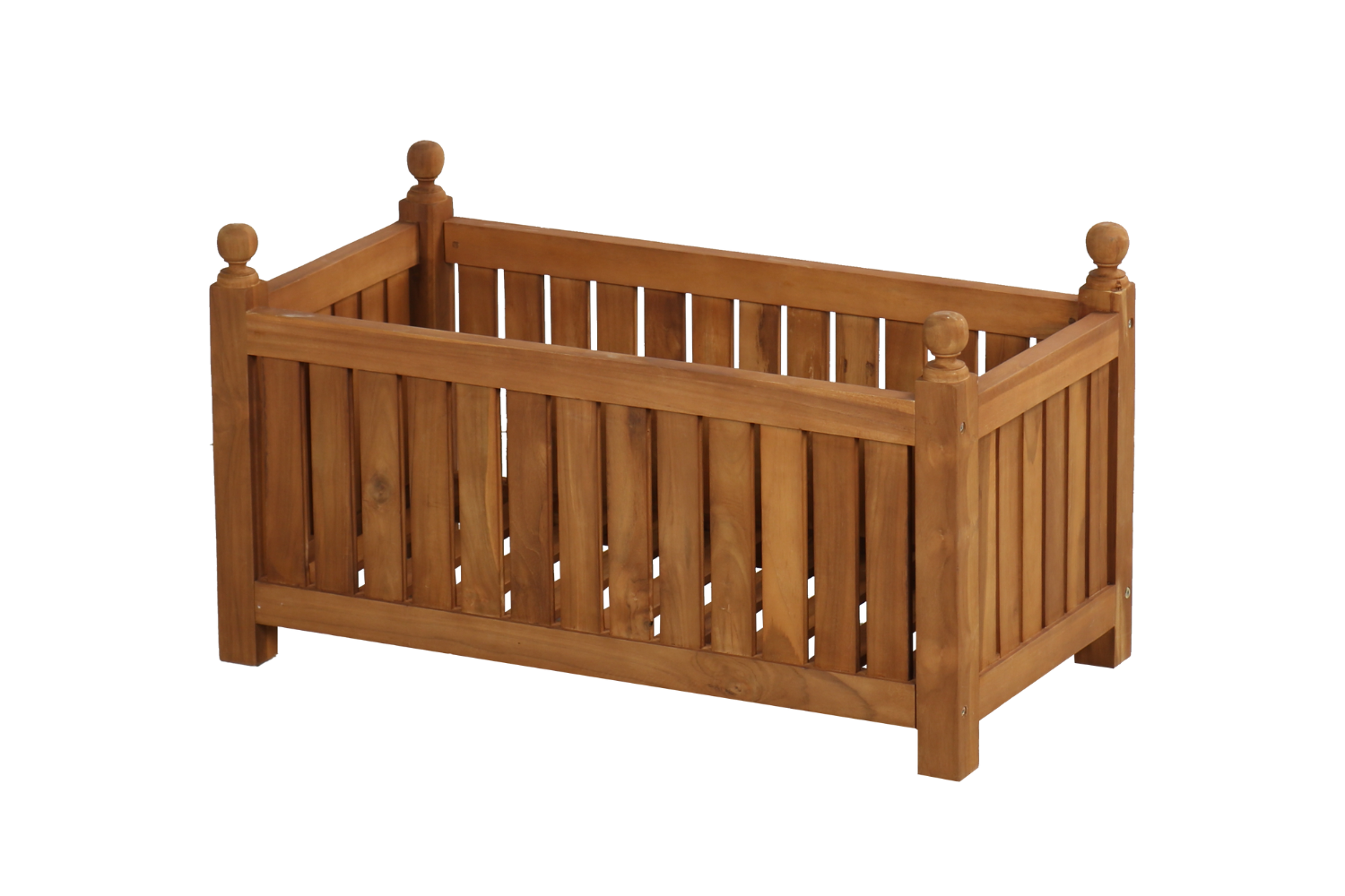 BALI Outdoor Solid Teak Double Flower Box (90x44x50cm)