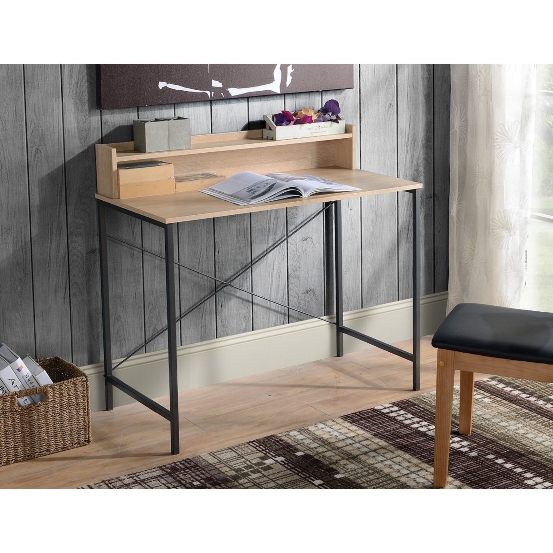 HUDSON Computer Desk with Hutch