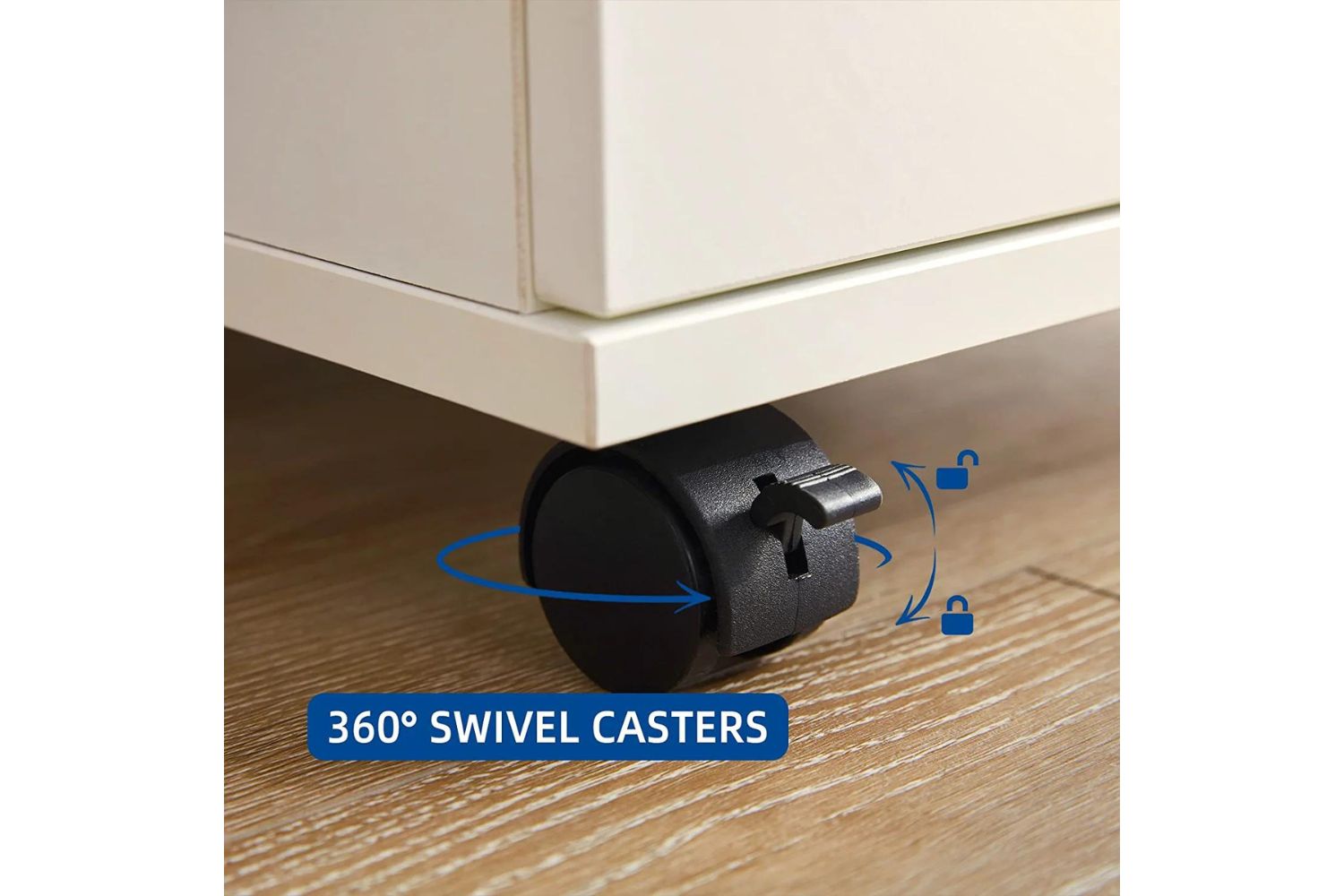 ATLAS 3-Drawer File Cabinet (White)