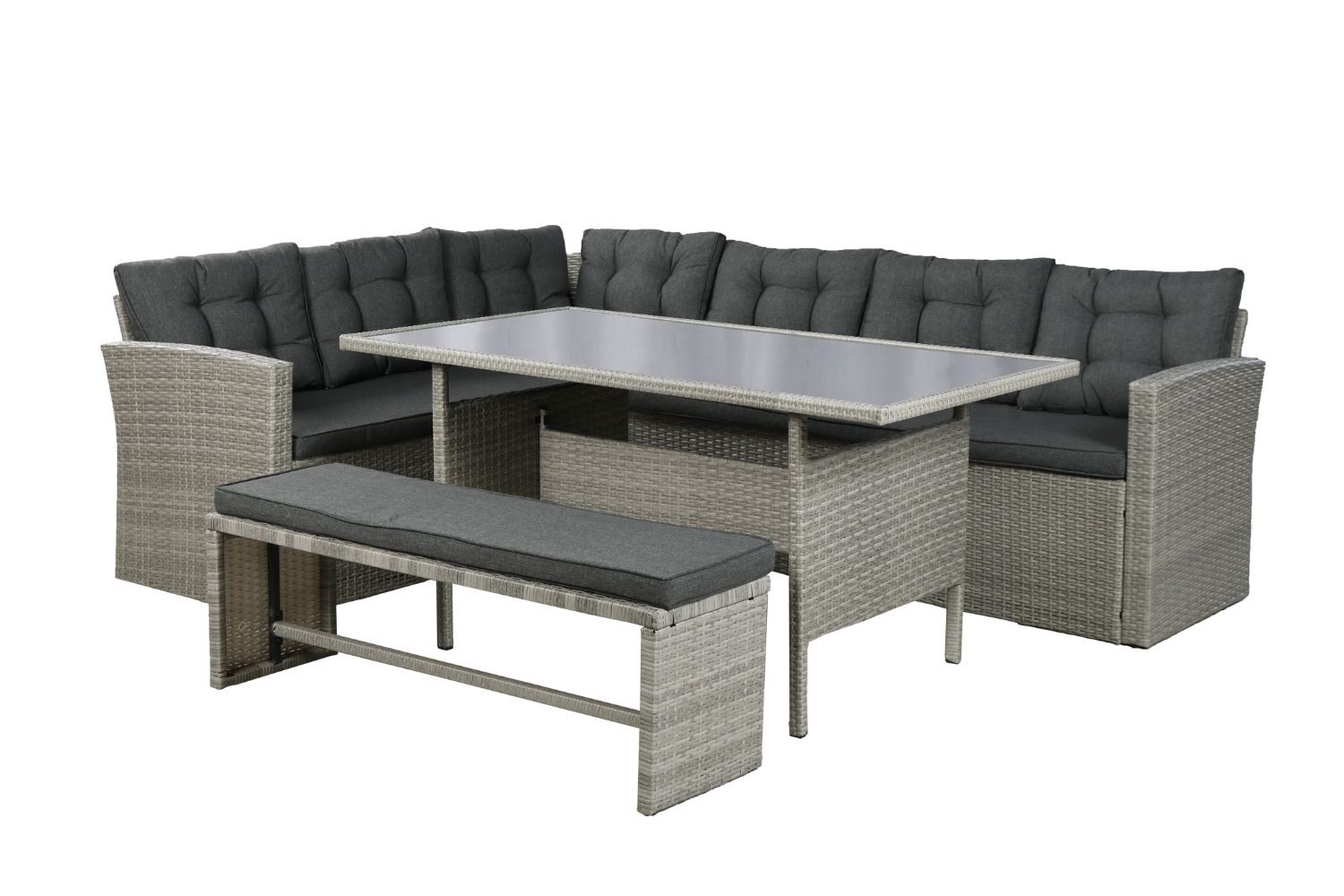MILTON Sectional Outdoor Dining Set