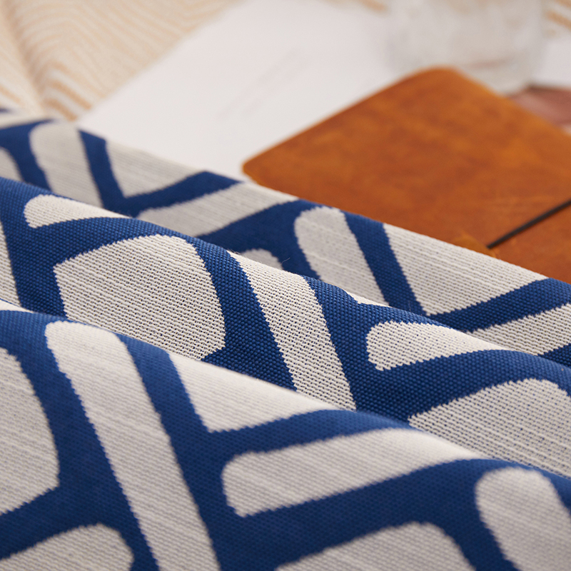 GEOMETRIC Jacquard Fabric Pillow Cushion with Inner Assorted (45x45cm)