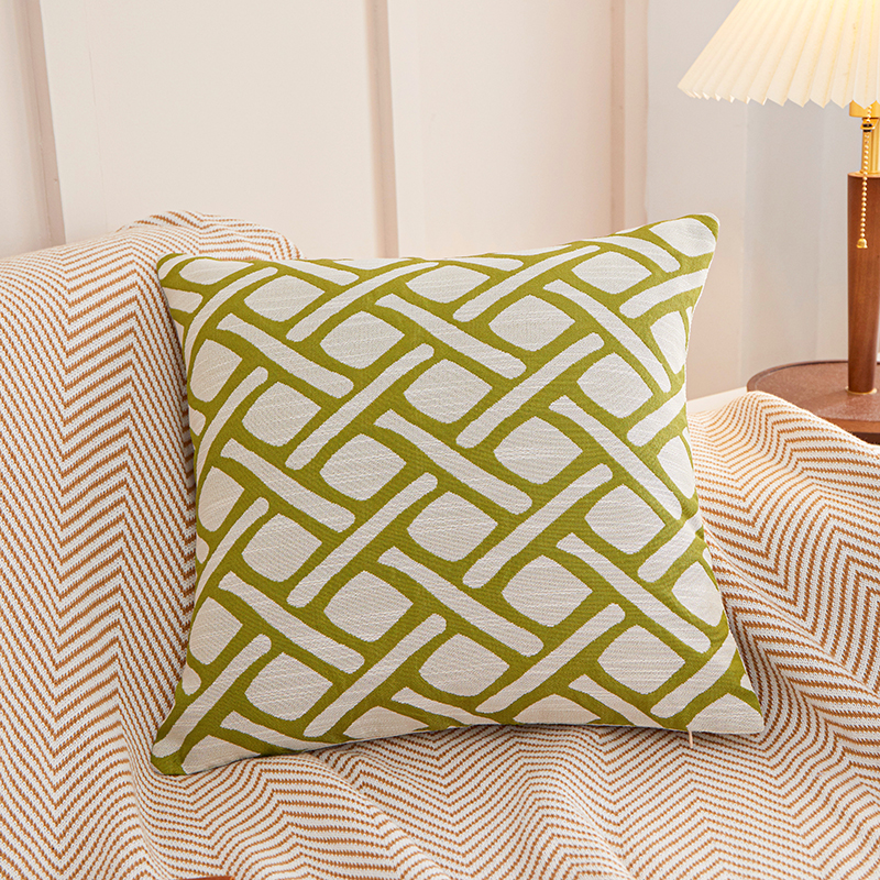 GEOMETRIC Jacquard Fabric Pillow Cushion with Inner Assorted (45x45cm)