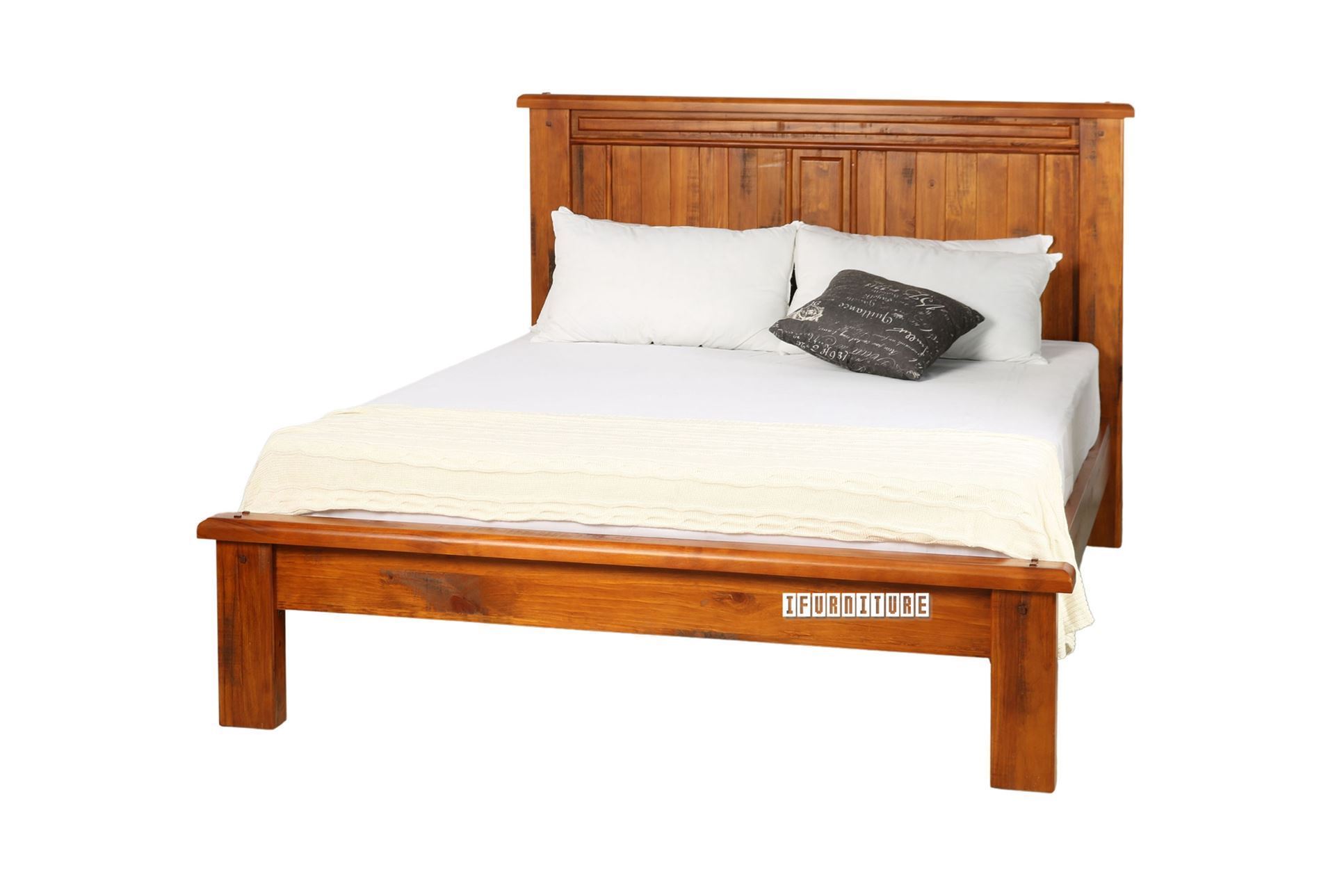 RIVERWOOD Bed Frame (Rustic Pine) - King