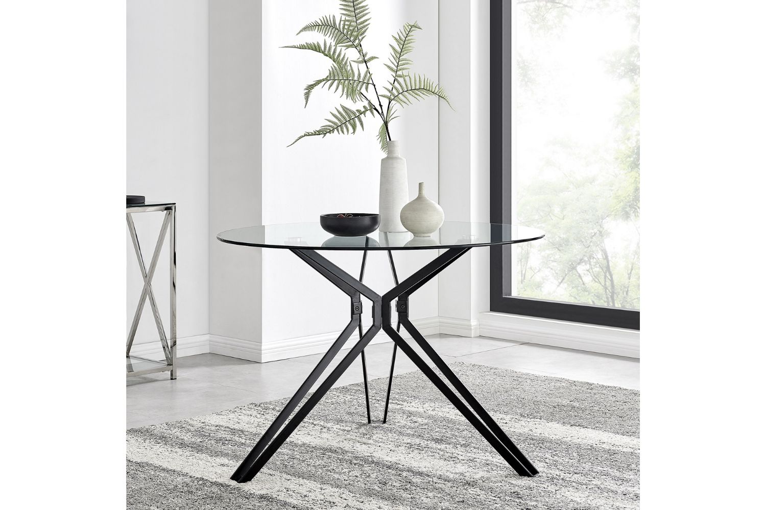 ARCHITECT Glass Round Dining Table