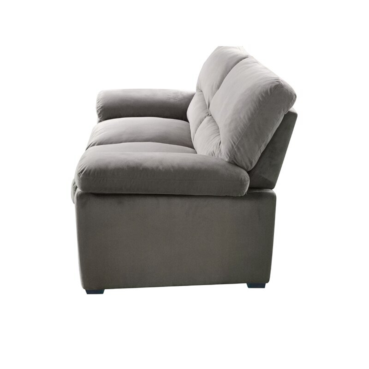 MAXX 3+2+1 Microsuede Fabric Sofa - (Grey)