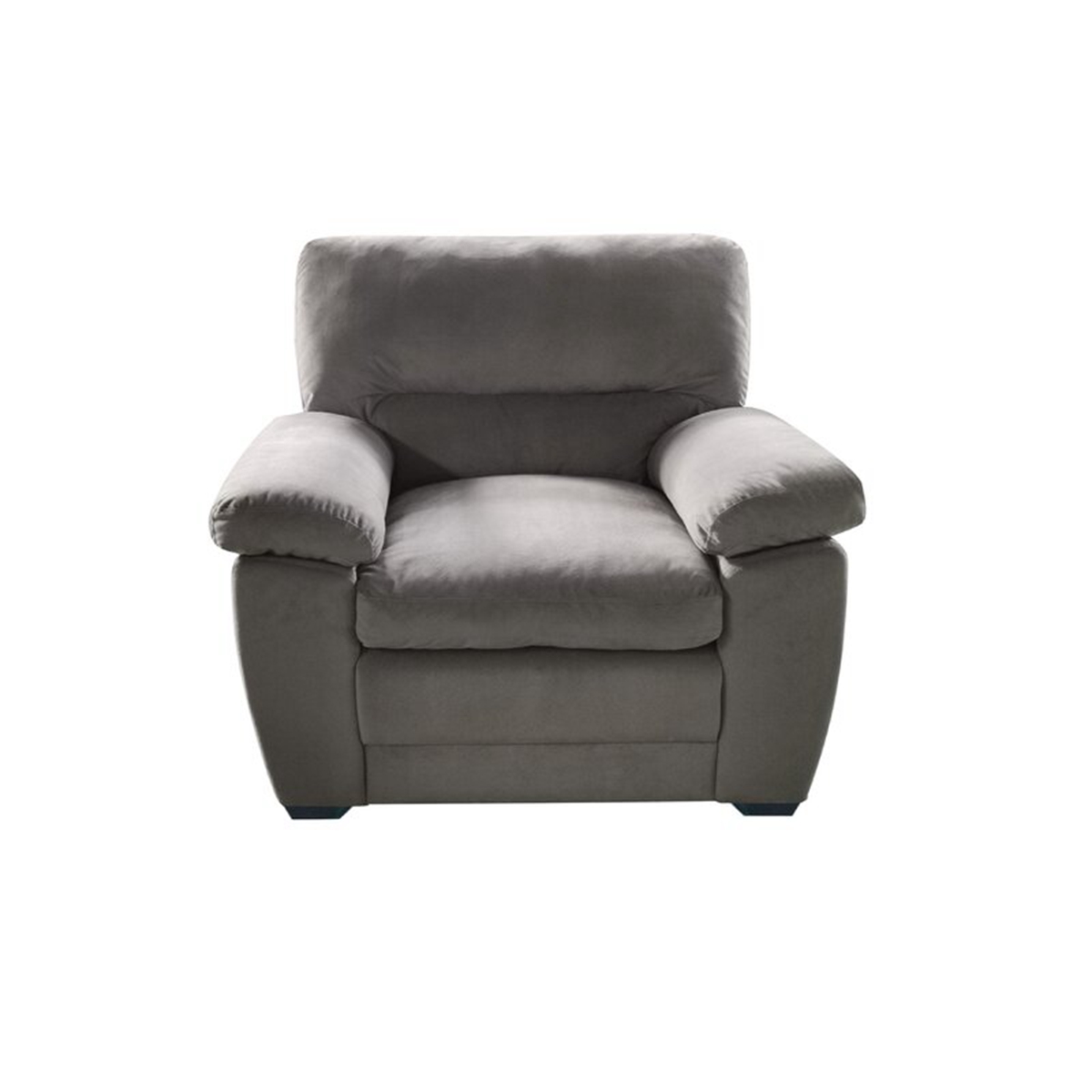 MAXX 3+2+1 Microsuede Fabric Sofa - (Grey)