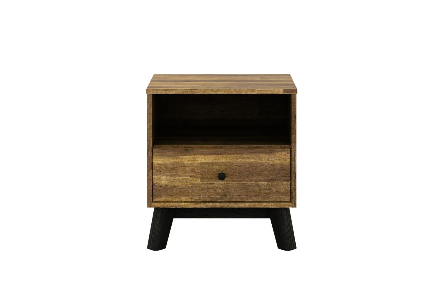 CALLA 1-Drawer Solid Acacia Wood Side Table