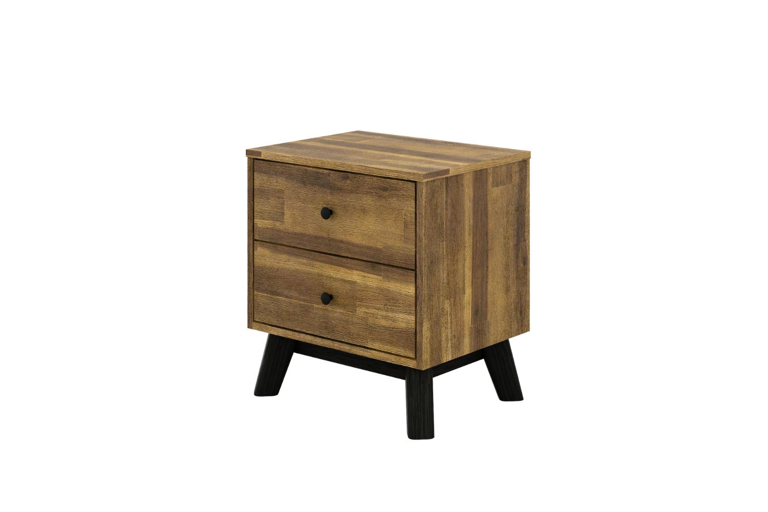 CALLA 2-Drawer Solid Acacia Wood Bedside Table