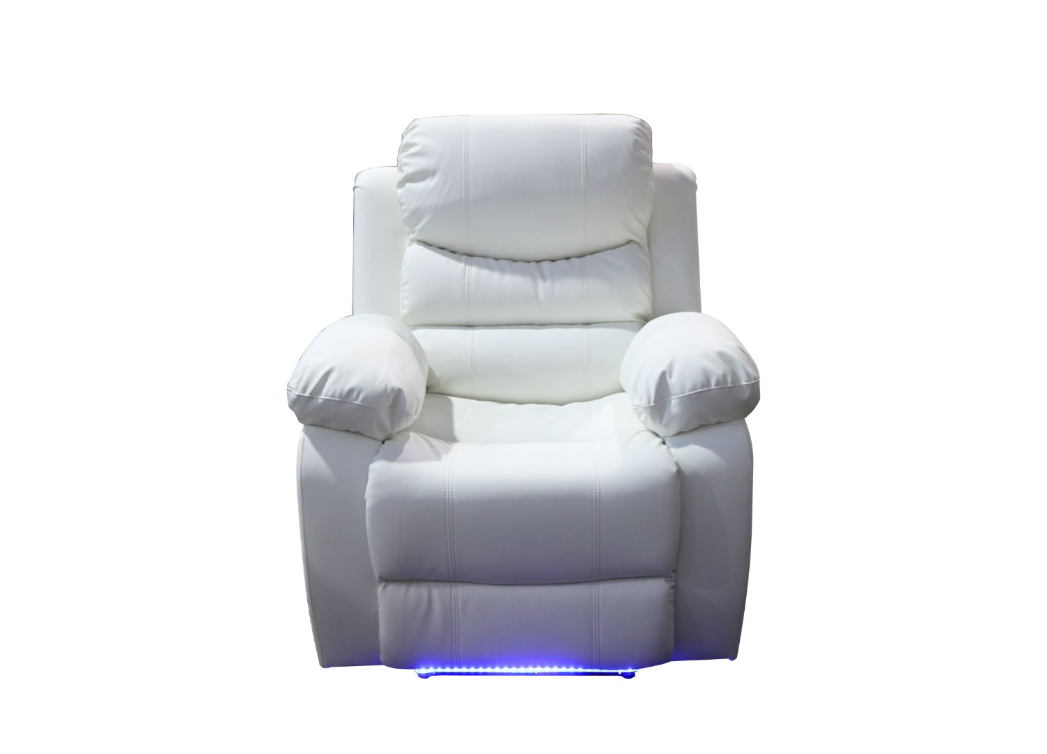 MODENA 3RR+2RRC+1R Reclining Sofa with LED & Speaker (White)