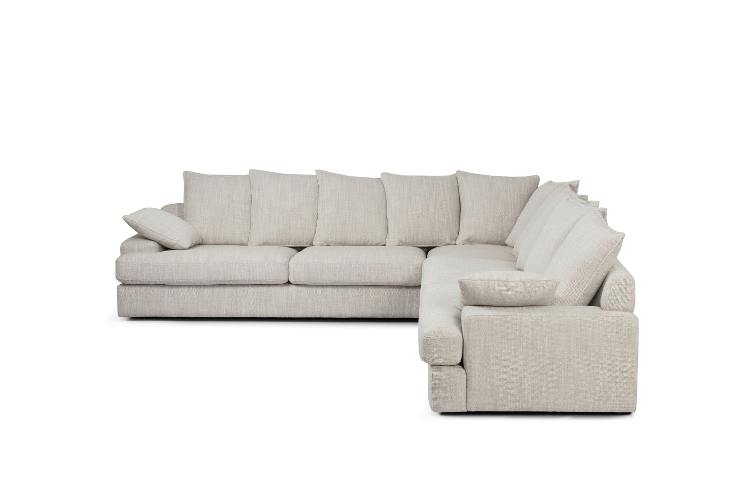 MOANA Feather-Filled Corner Fabric Sofa