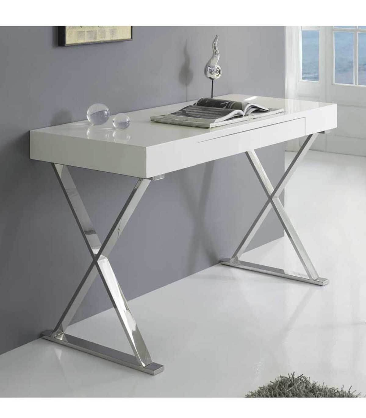 LUMEN 110 White Gloss Desk