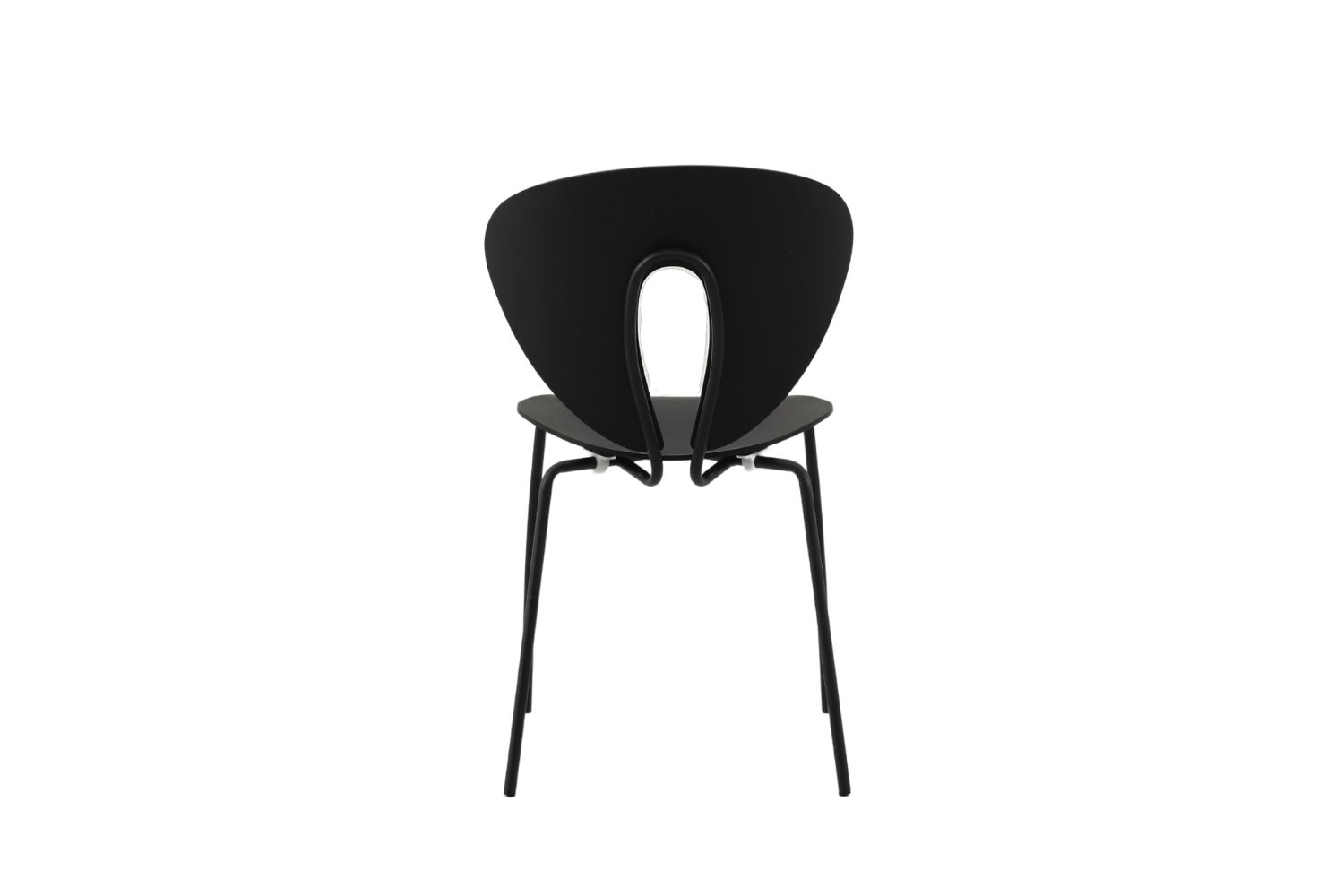 SLEEKLINE Stackable Dining Chair (Black) - 4 Chairs in 1 Carton
