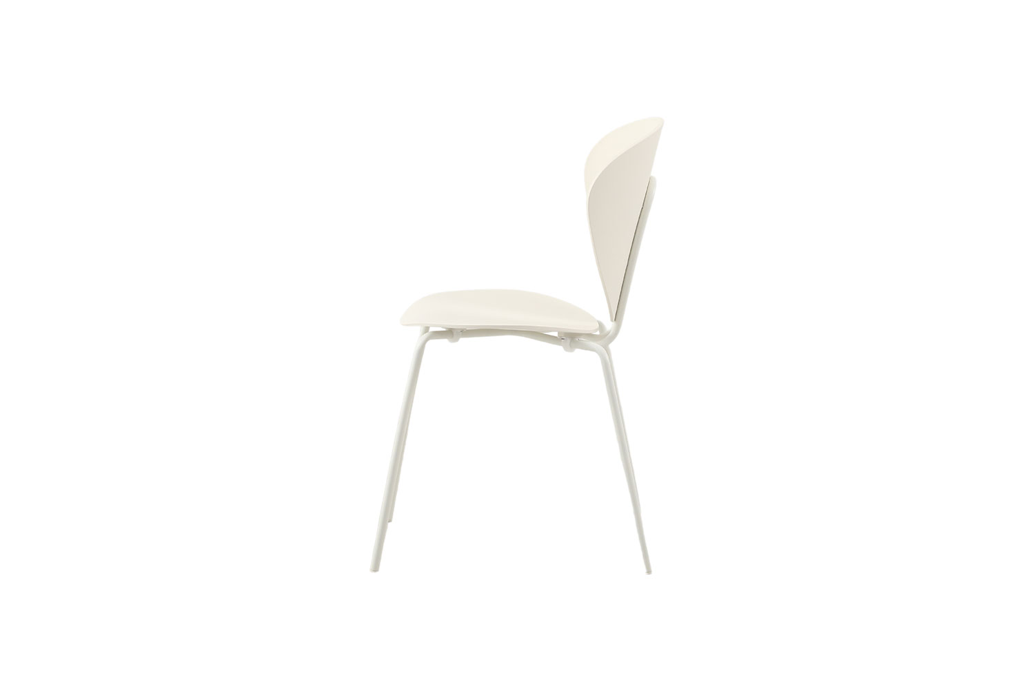 SLEEKLINE Stackable Dining Chair (White) - 4 Chairs in 1 Carton