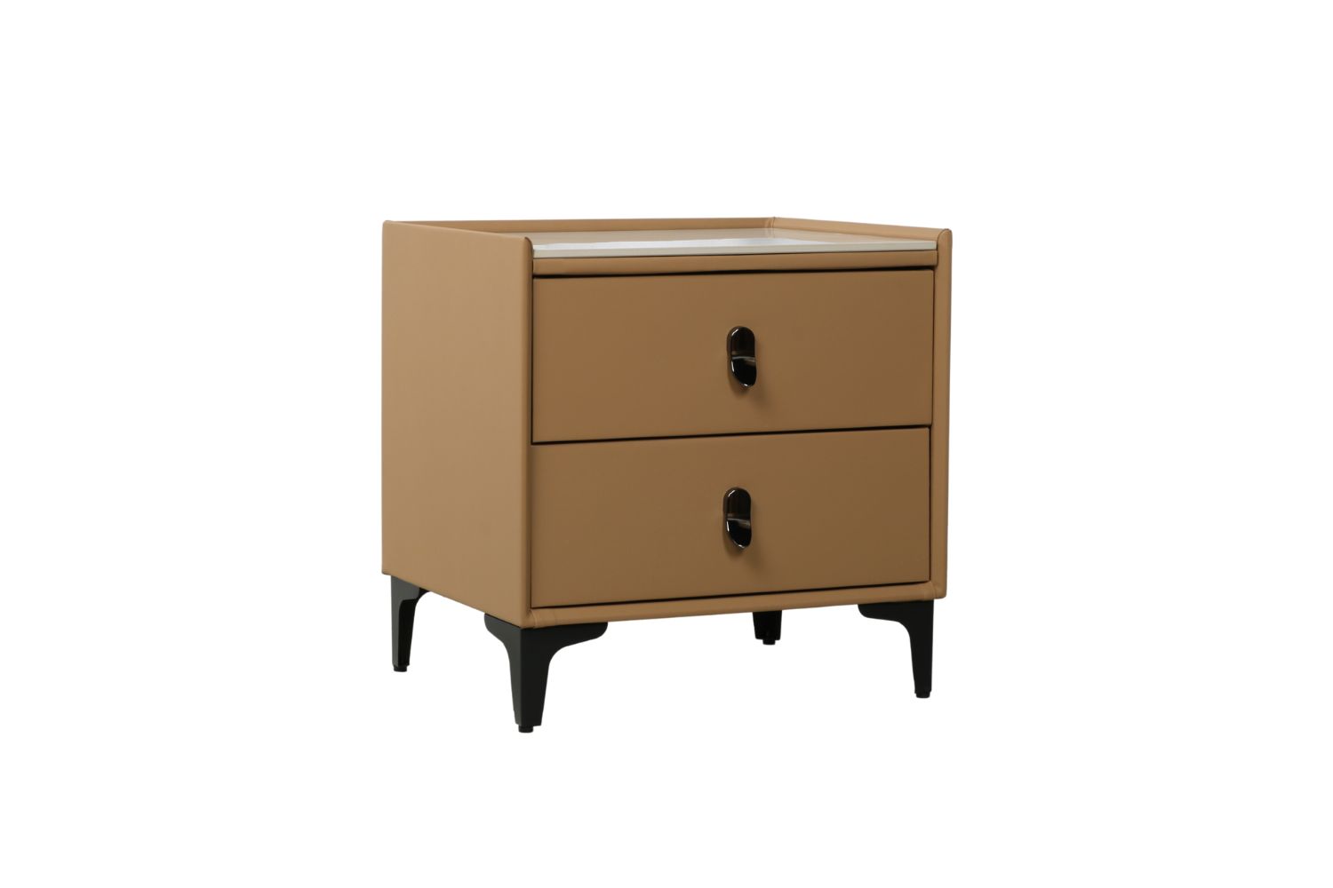 SHELL DREAM Sintered Stone 2-Drawer Bedside Table