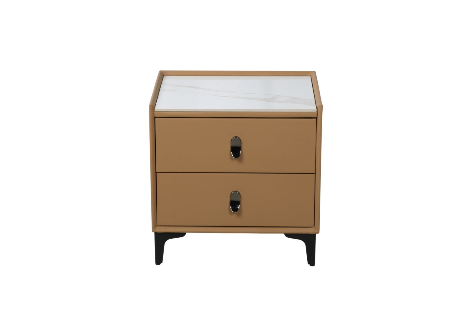 SHELL DREAM Sintered Stone 2-Drawer Bedside Table