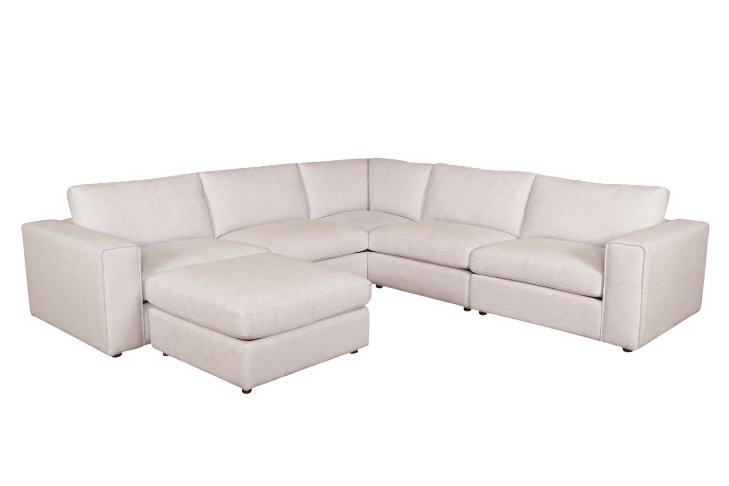 HOKIO Modular Corner Sofa (Off-white) - Ottoman Only