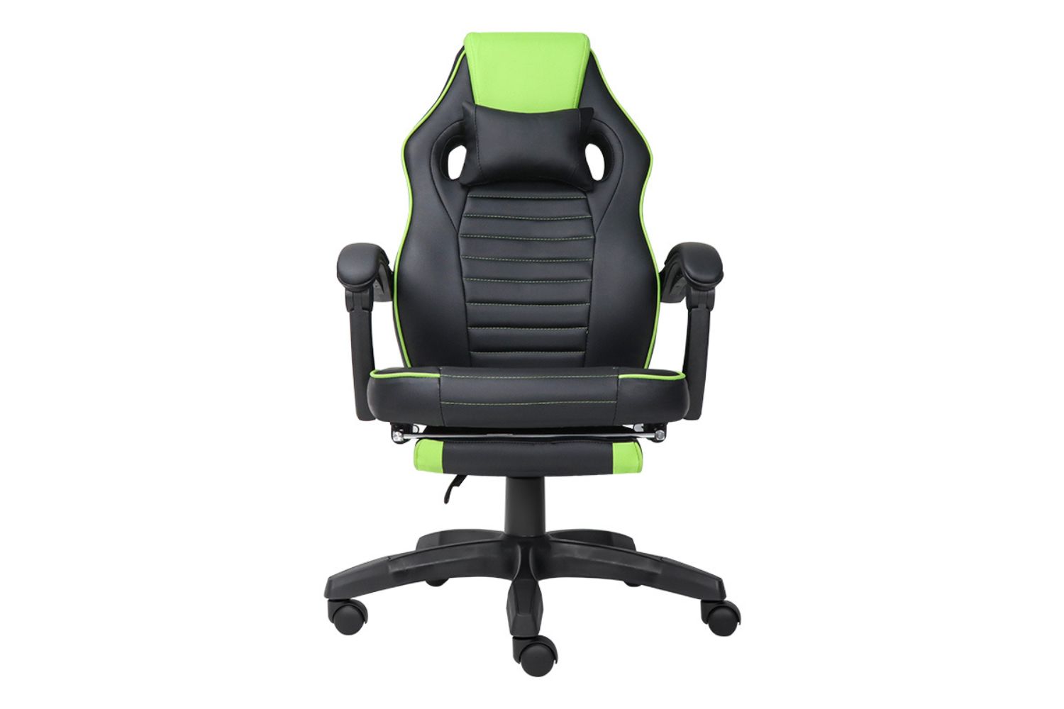 ZELDA Gaming Chair with Footrest (Green)