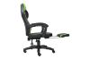 ZELDA Gaming Chair with Footrest (Green)