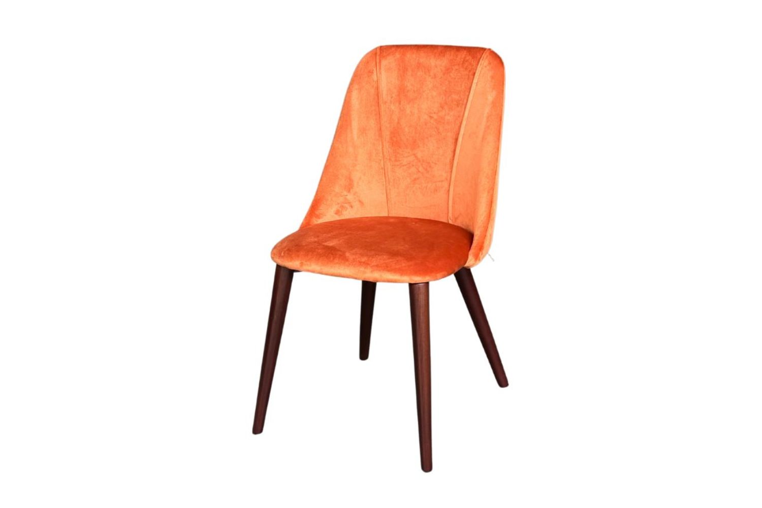 SOLACE Velvet Dining Chair (Orange)