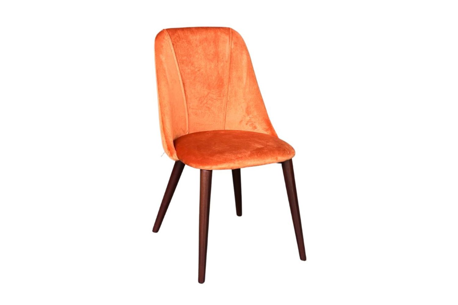 SOLACE Velvet Dining Chair (Orange)