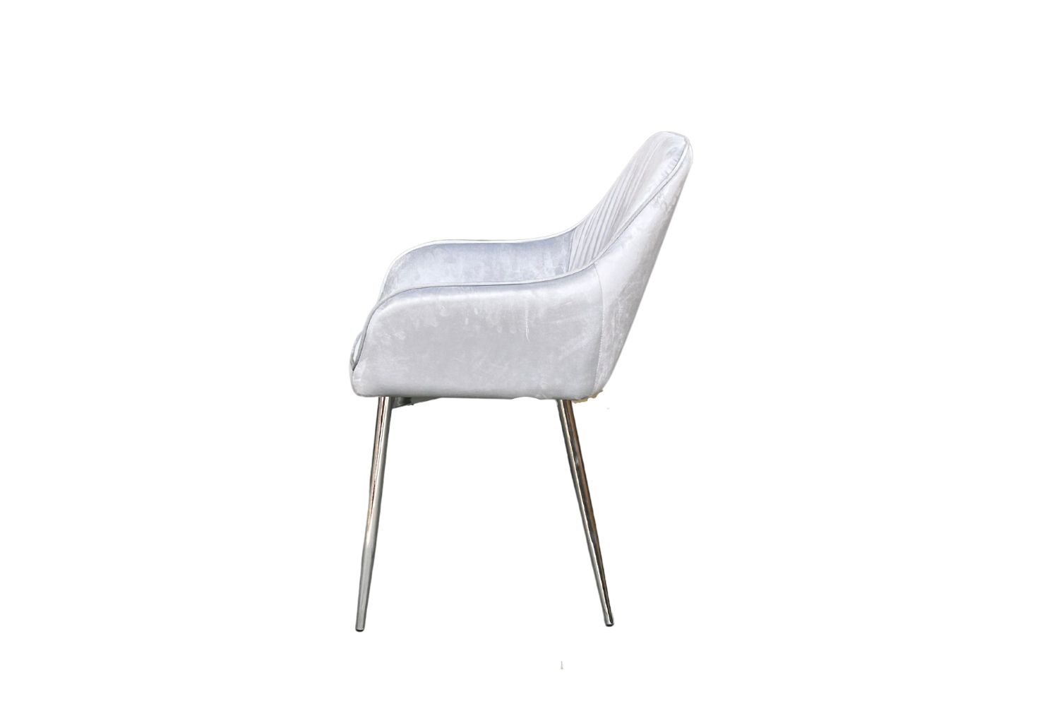 OPULENT Velvet Dining Chair (Silver)