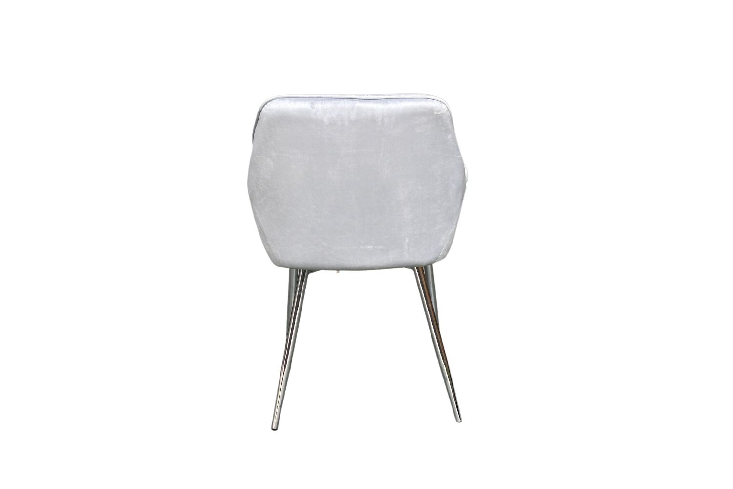 OPULENT Velvet Dining Chair (Silver)