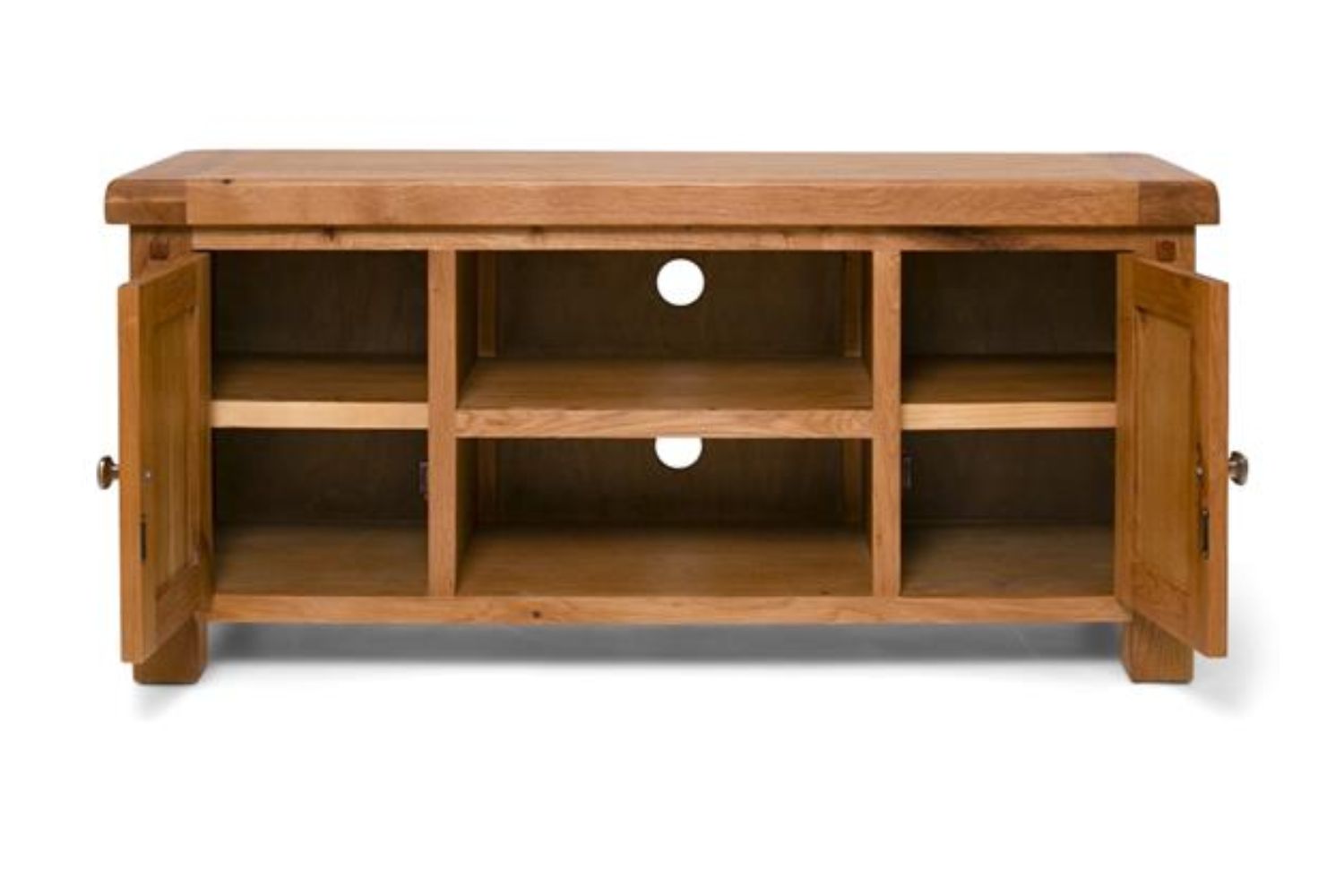 WESTMINSTER Solid Oak 2-Door TV Unit