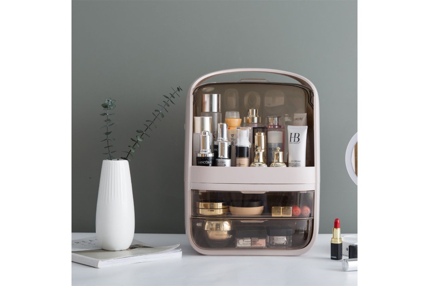 RADIANCE Cosmetic Large/Extra Large Storage Box (White)