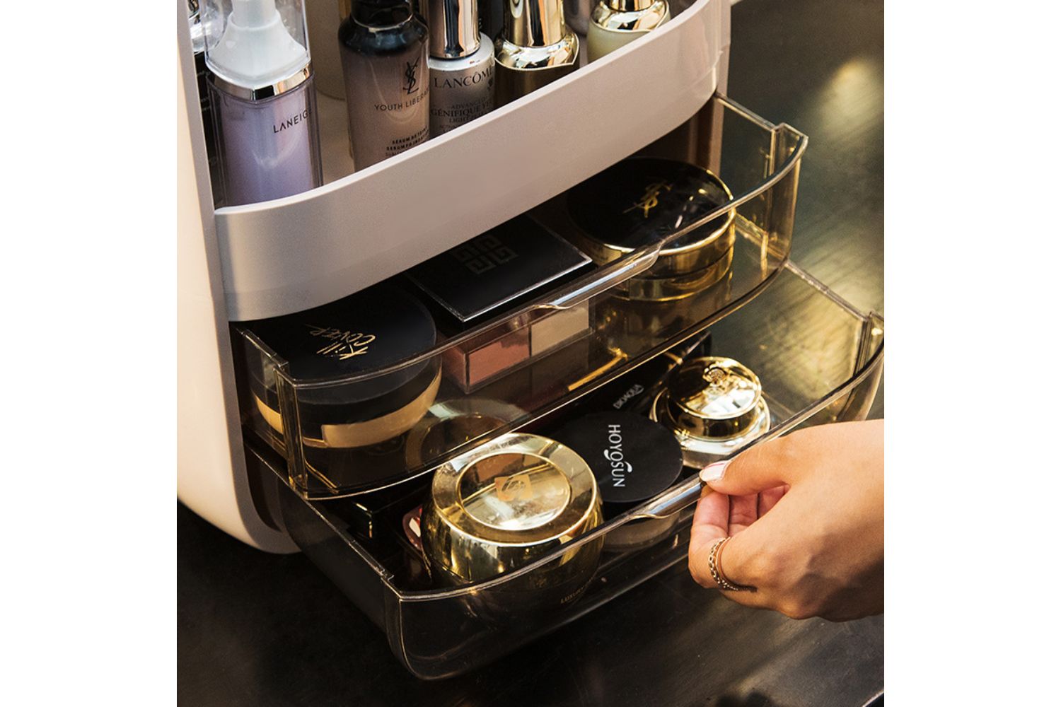 RADIANCE Cosmetic Large/Extra Large Storage Box (White)