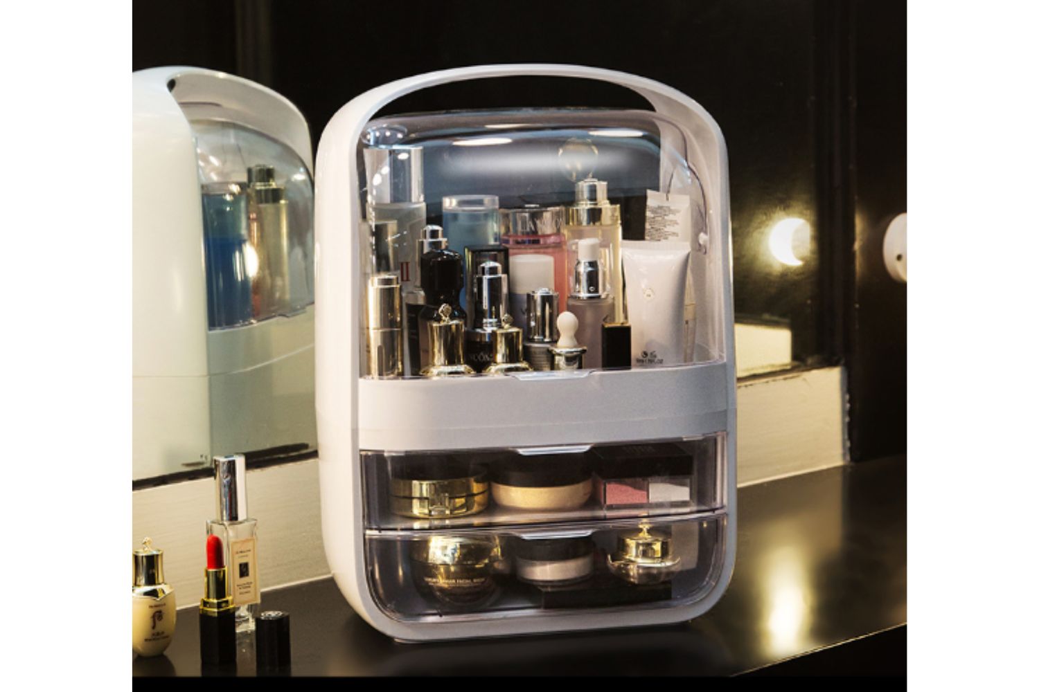 RADIANCE Cosmetic Large/Extra Large Storage Box (Vanilla Green)