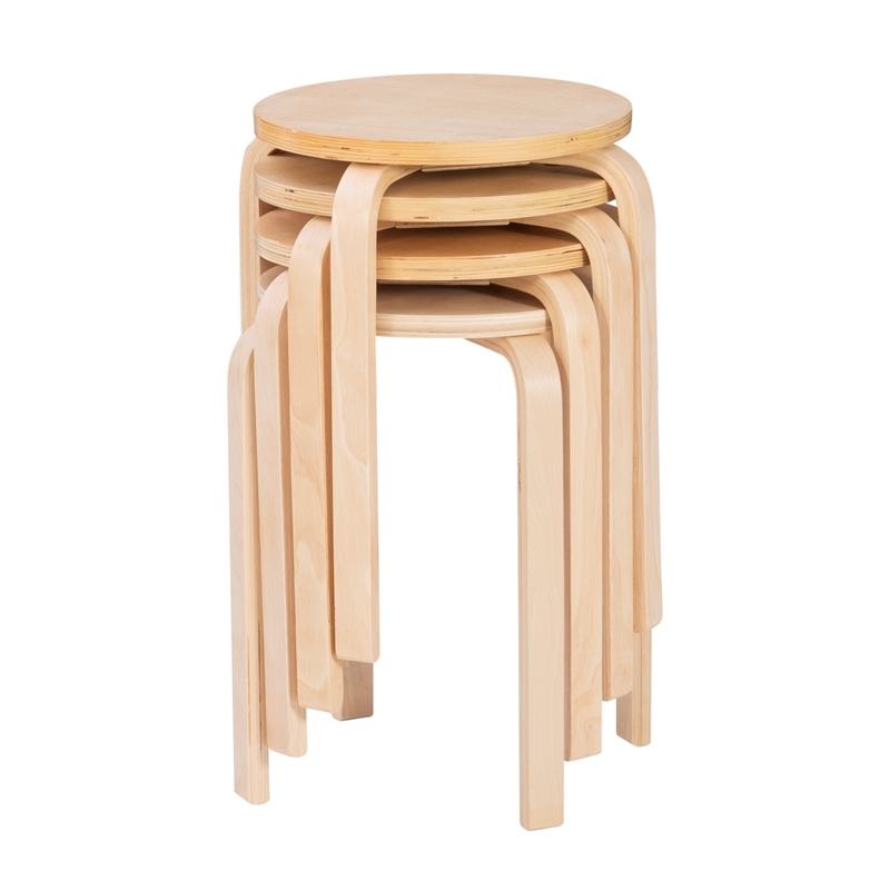 LOFT Bentwood Stackable Stool (Wood)