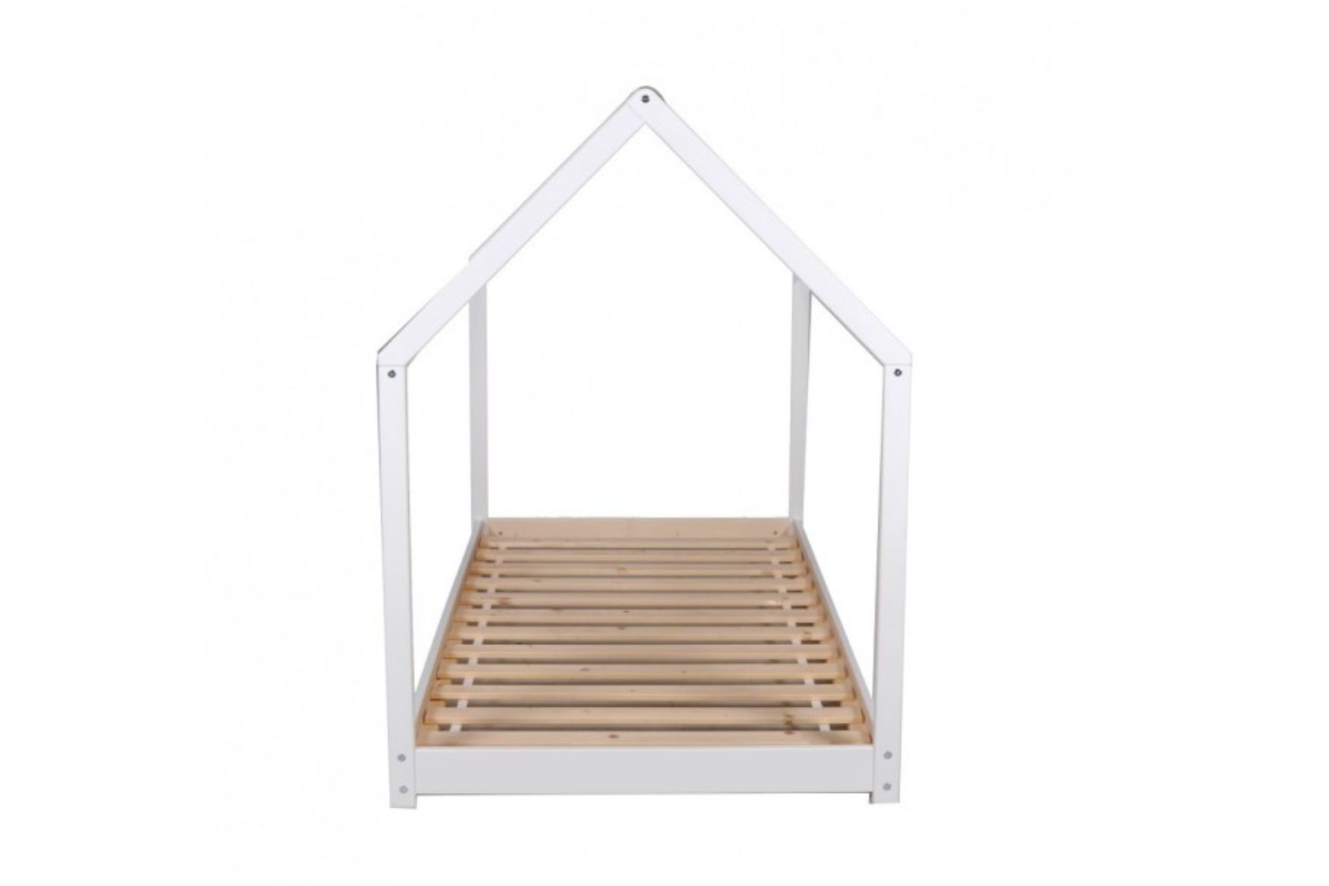 STAR HOUSE Pinewood Bed frame in Single Size (White)