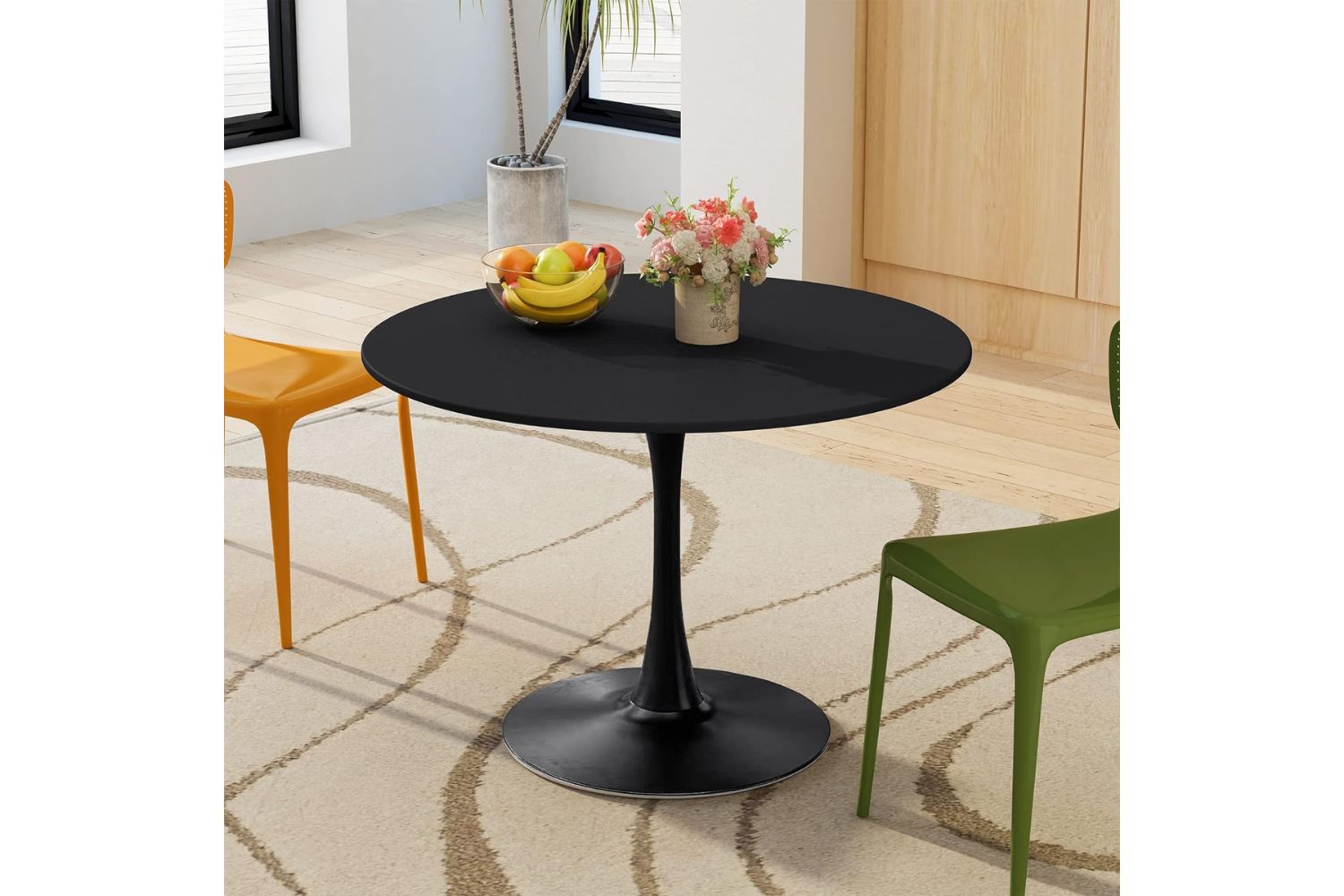 TULIP Round Dining Table (Dark)