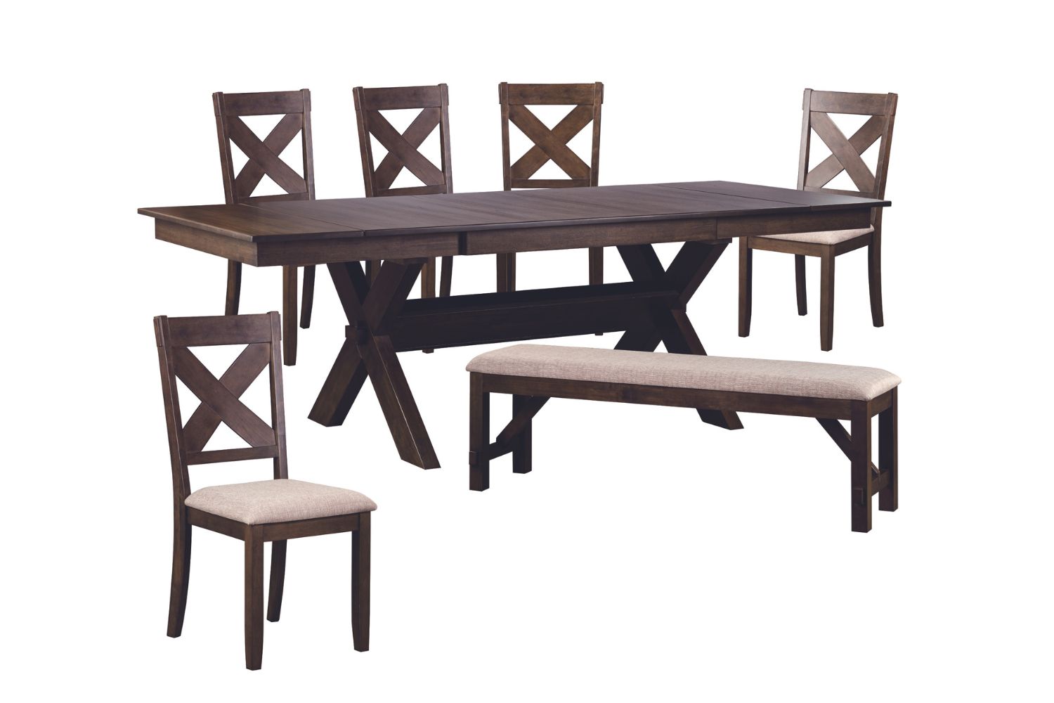 SORA 168-239 Extension Dining Table (Brown)