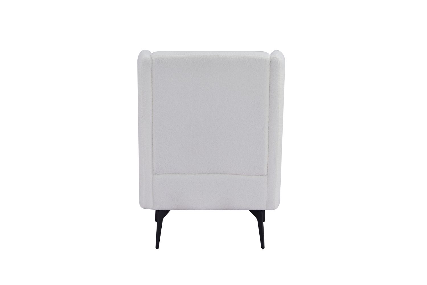 SILAS Lounge Chair Metal Legs (White)