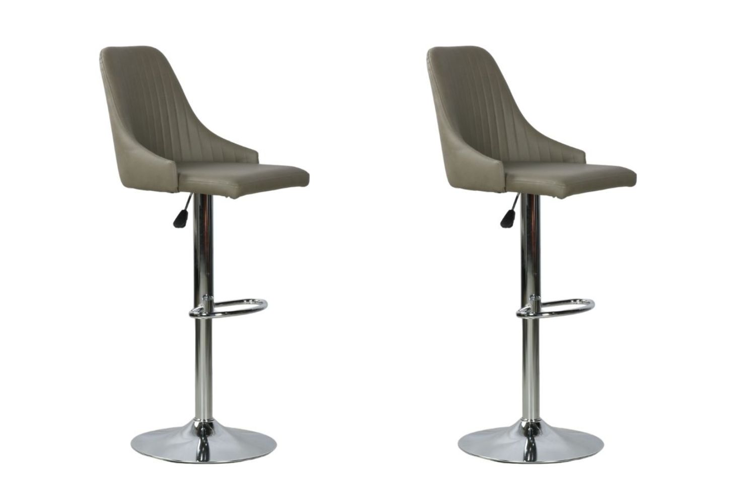 POPPY Adjustable Swivel Gas Lift Bar Stool (Light Grey)
