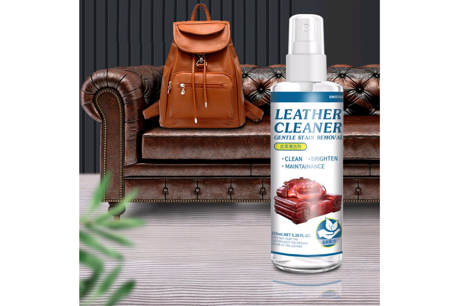 LEATHER Cleaner Spray and Leather Care Cream
