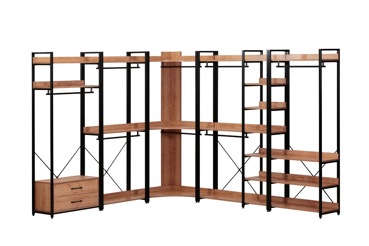 GARMON 200x80cm Open Wardrobe/Wall System Shelvings