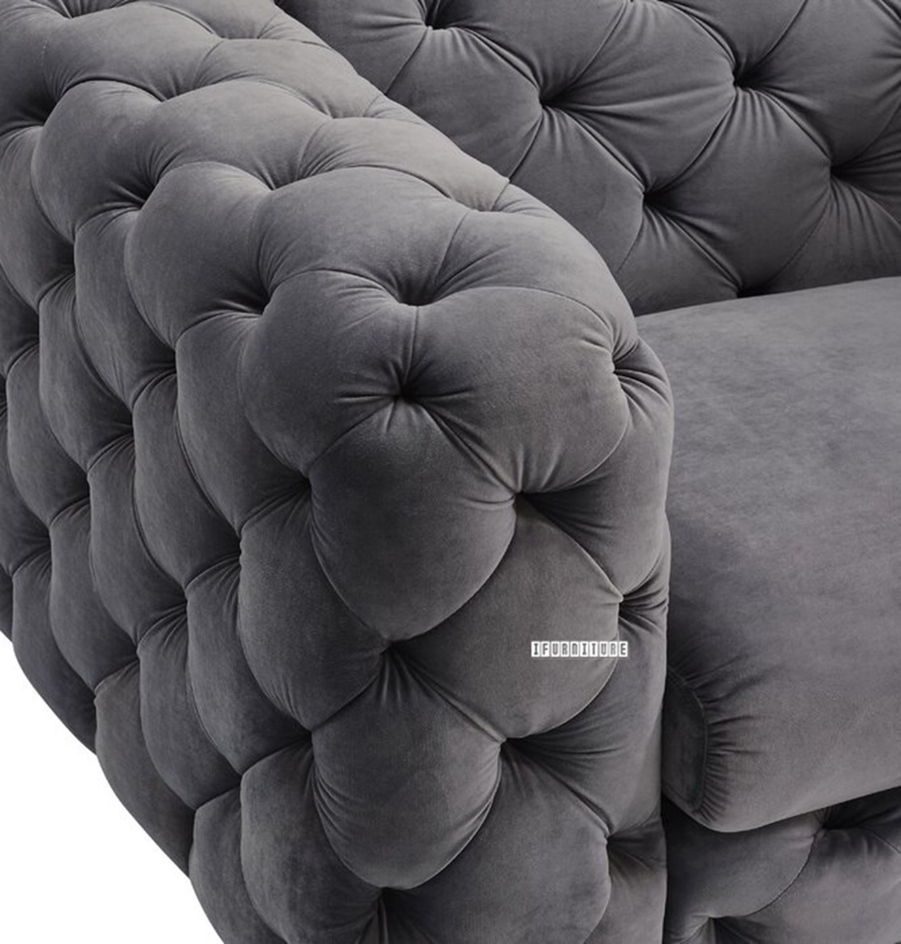 (FLOOR MODEL CLEARANCE) VIGO 3-Seater Sofa (Grey)