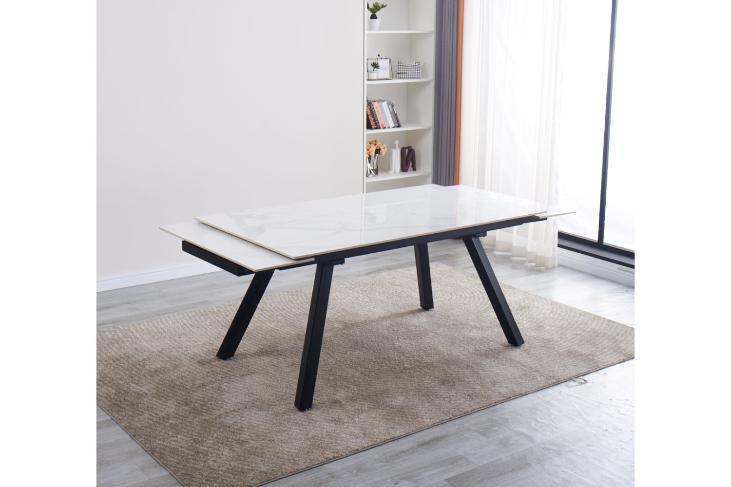 DALTON 1.6M-2.2M Extendable Dining Table (Ceramic Top)