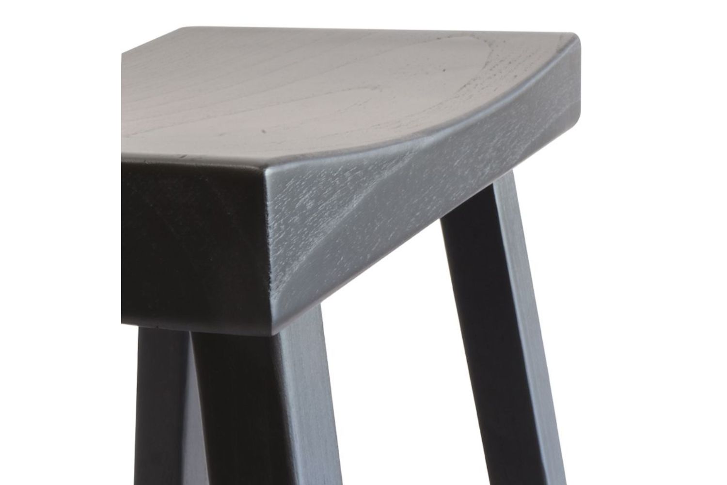 SADDLE Solid Elm Wood Bar Stool